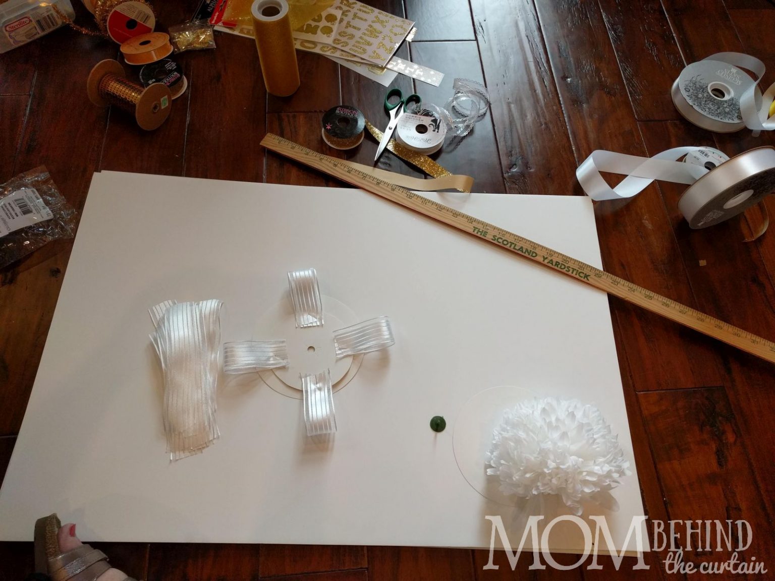 Homecoming Mum DIY Ideas Texas Senior White Mum • Mom Behind the Curtain